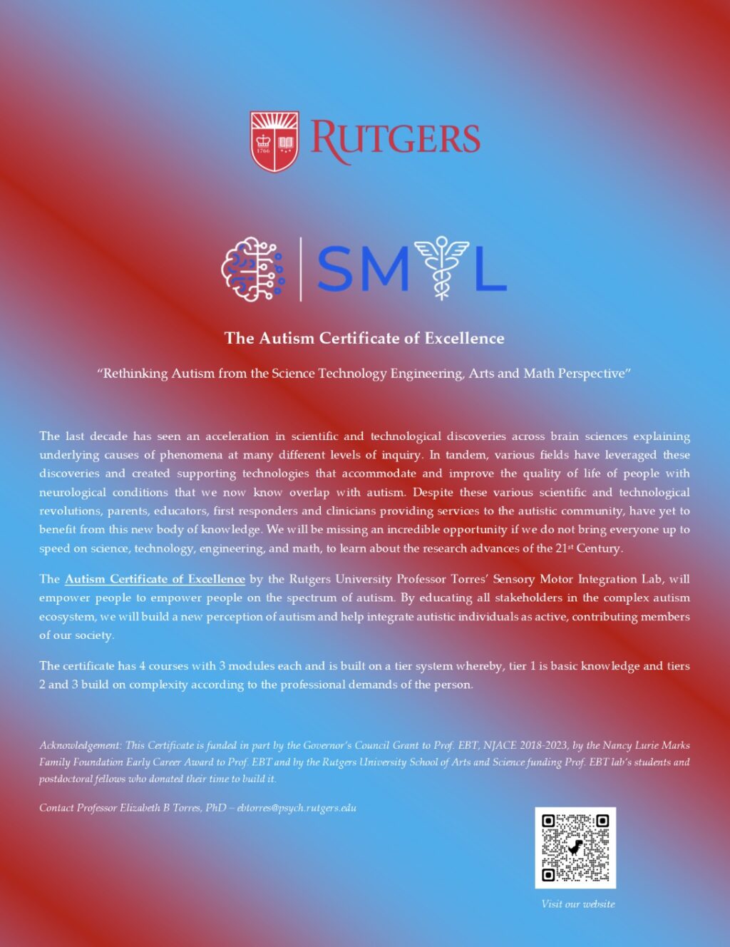 Certification Program – Sensory-Motor Integration Lab (SMIL)